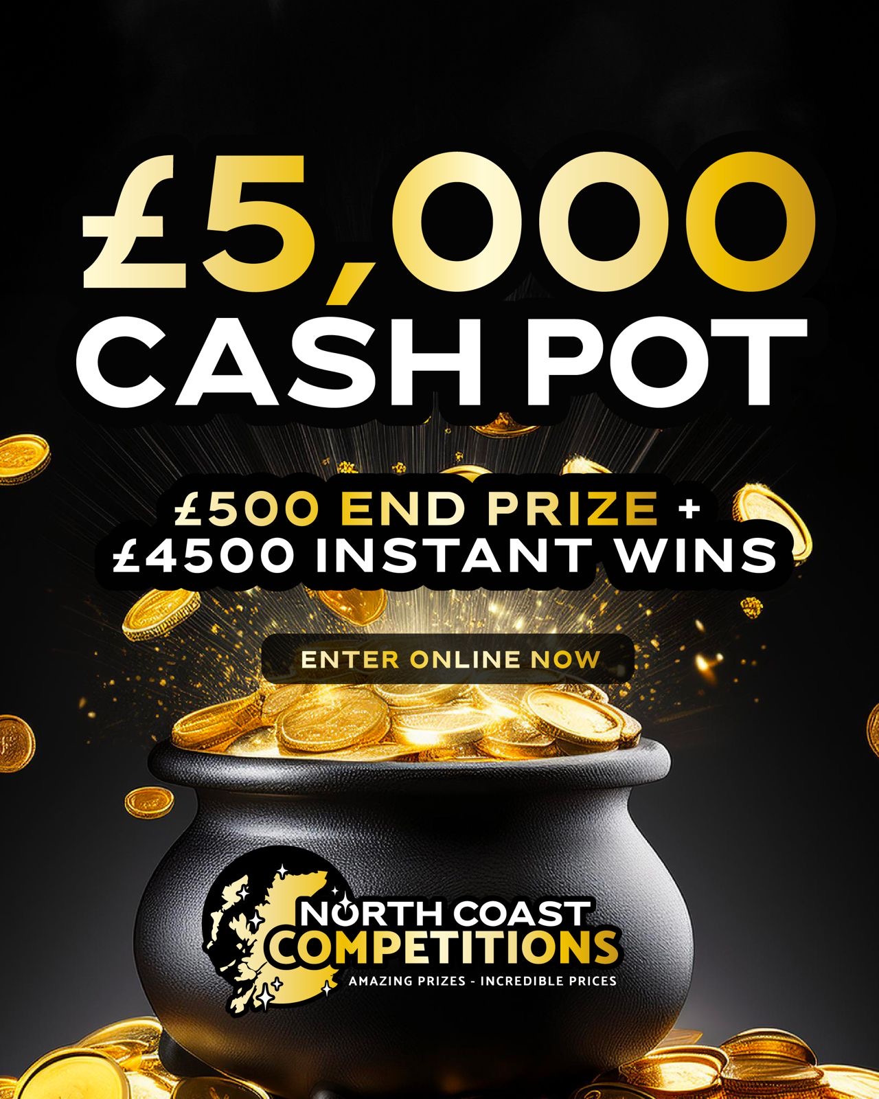 £5,000 CASH POT – North Coast Competitions